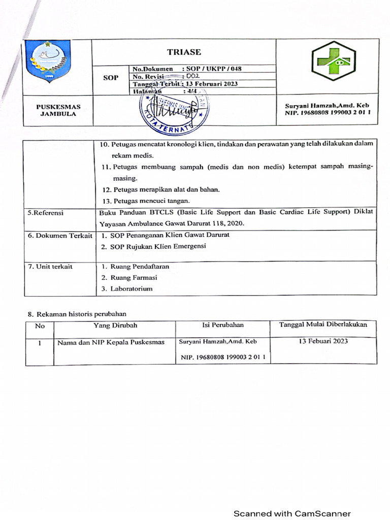 Sop Triase | PDF