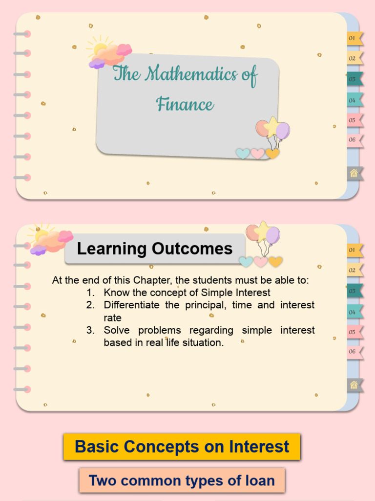 Finance Math for Students | PDF | Interest | Loans
