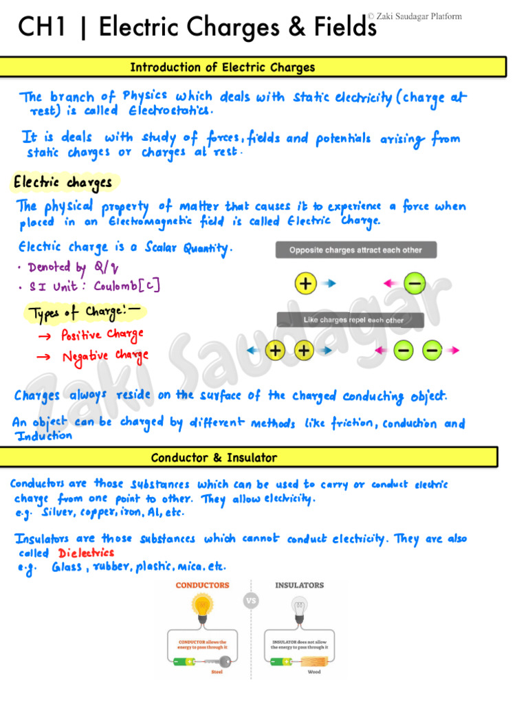 Ch1 | PDF | Electric Charge | Electricity
