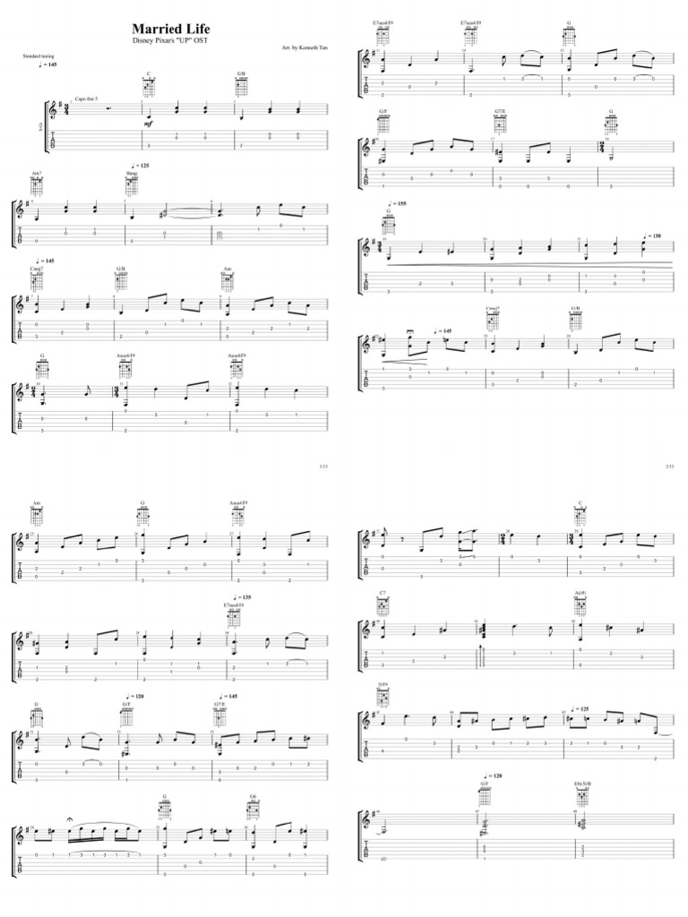 Up Guitar Tab | PDF