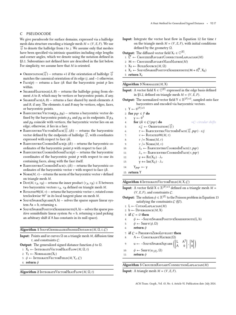 Signed Distance Supplemental | PDF | Differential Geometry | Geometry