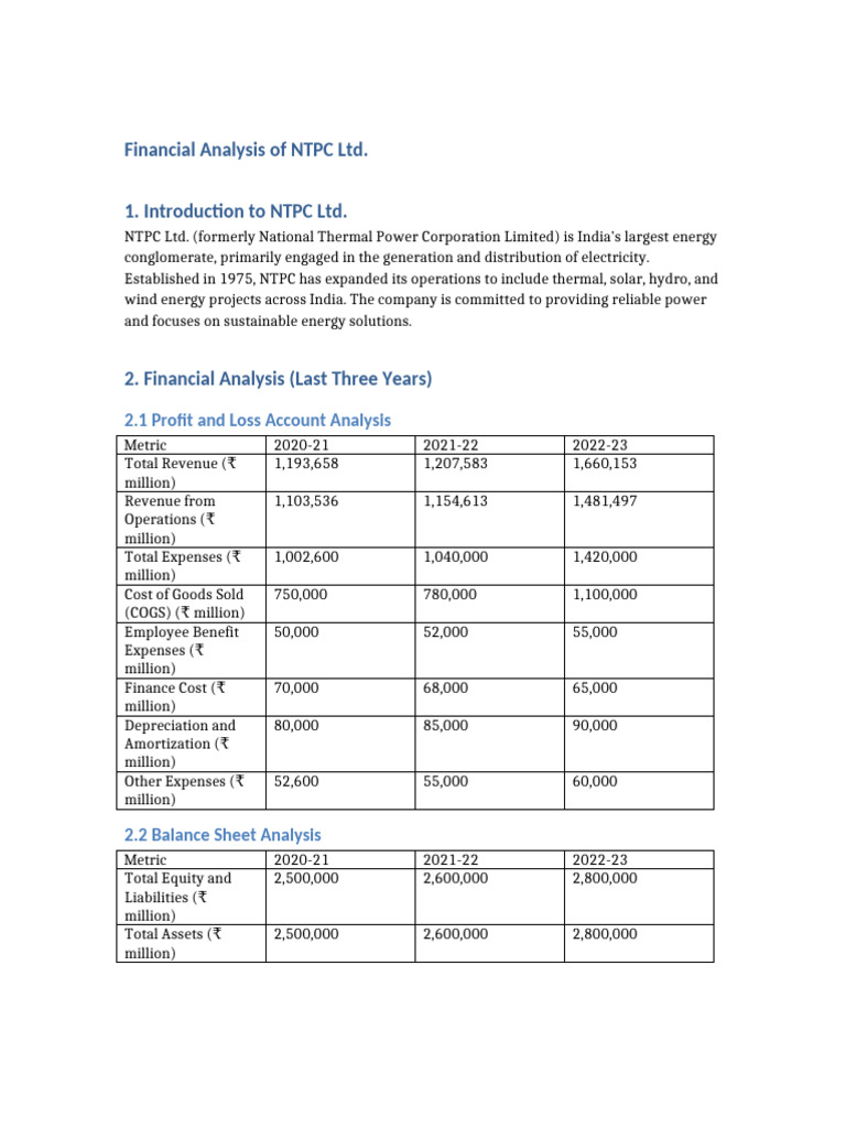 NTPC Financial Analysis Complete | PDF | Expense | Equity (Finance)