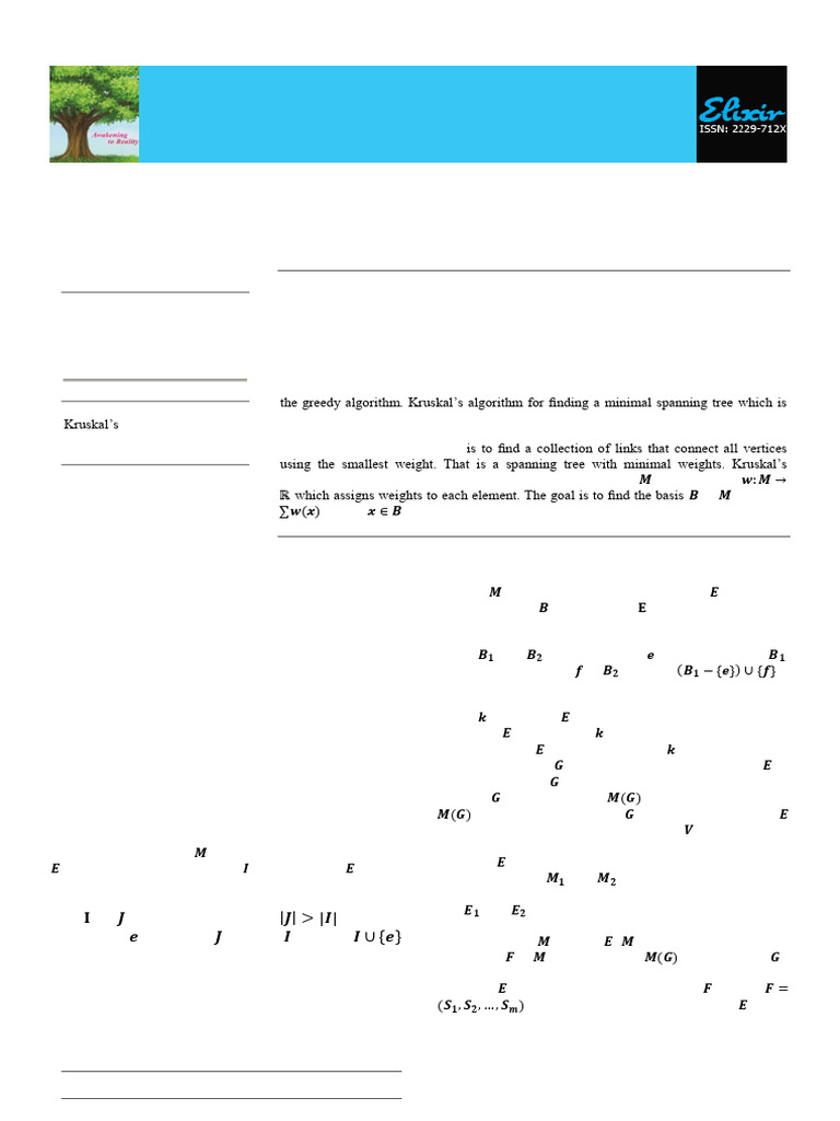 Applications of Matroid Theory | PDF | Combinatorics | Graph Theory