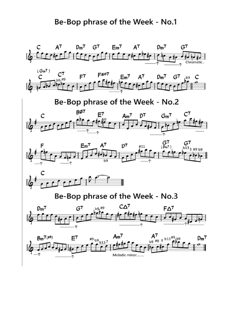 Be-Bop Phrase of The Week | PDF