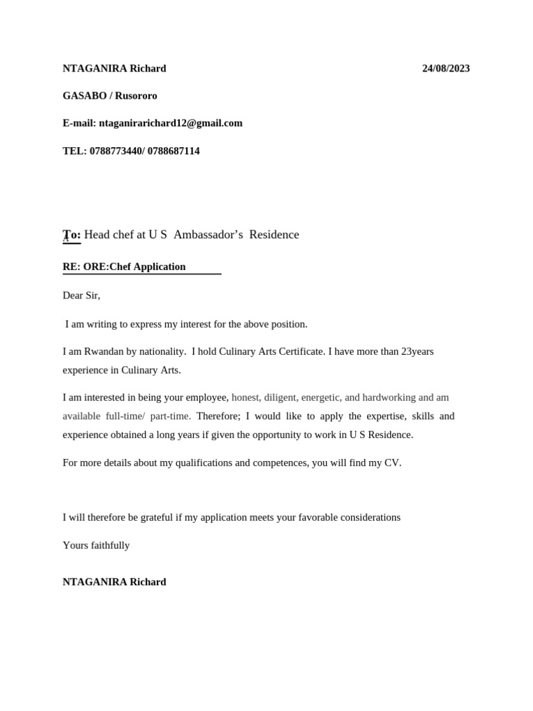 Application Letter 2023 | PDF | Business
