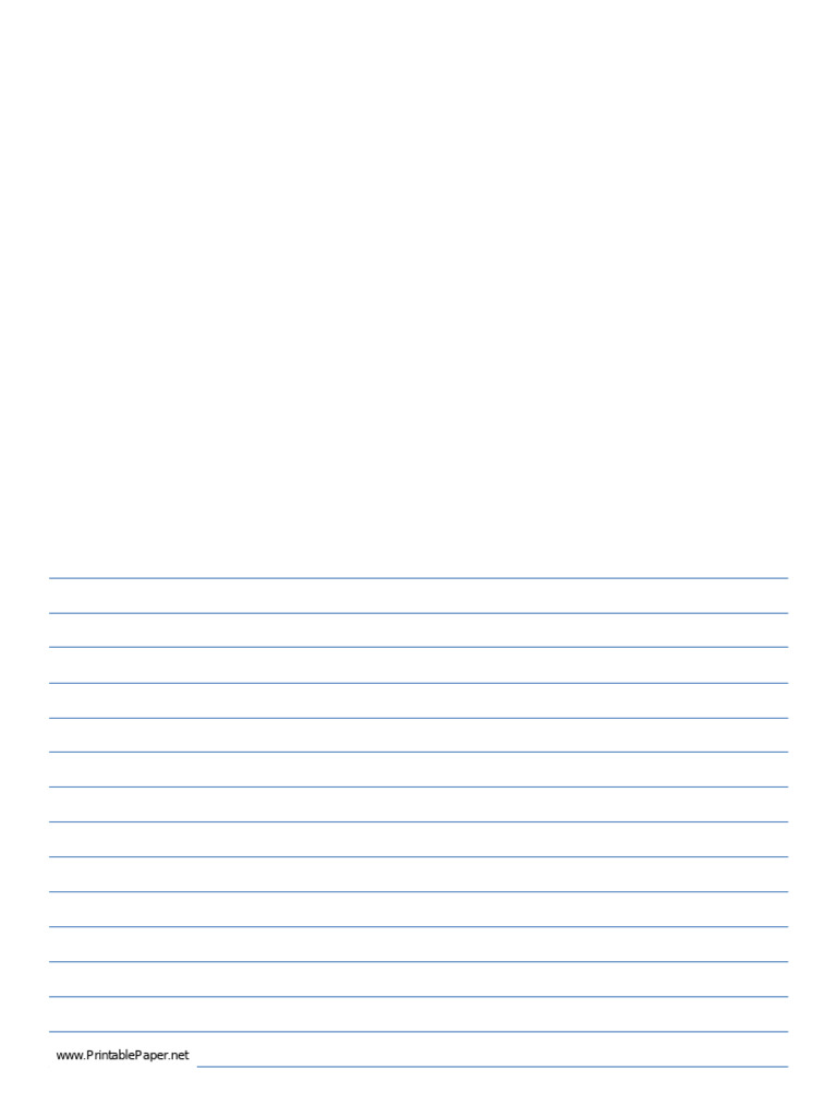 Lined Portrait Letter Wide Picture Blue | PDF