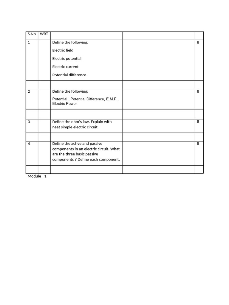 Electric Circuit Concepts And Definitions Pdf
