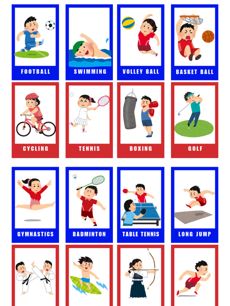 Sport Vocabulary Flashcard.pdf | PDF