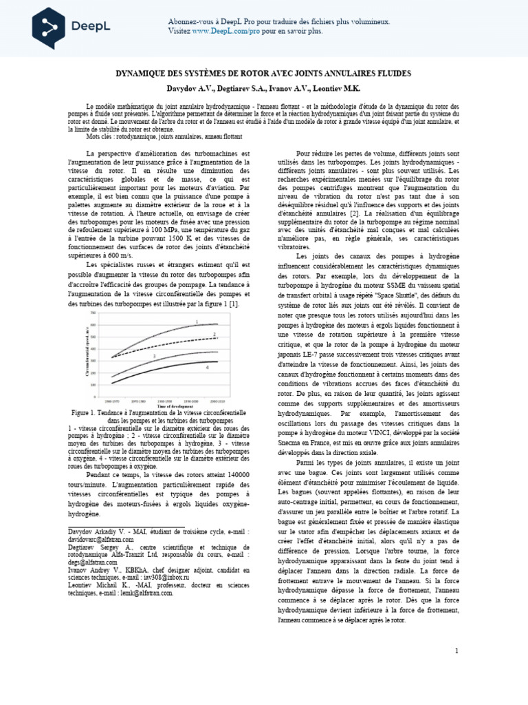 Dynamique des rotors de pompes Bodin | PDF | Pompe | Dynamique des fluides