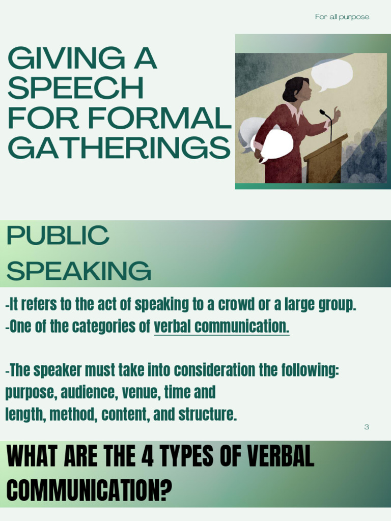 Types and Tips for Effective Speeches | PDF | Communication | Human ...