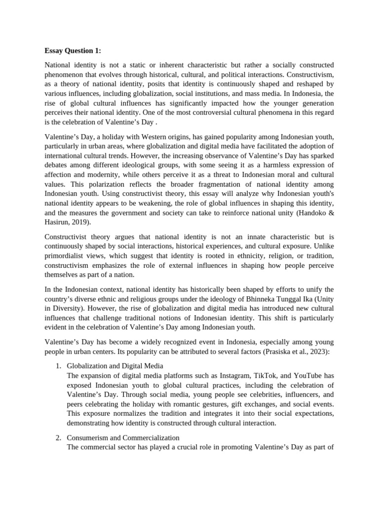 Alya Essai | PDF | Identity (Social Science) | Constructivism (Philosophy Of Education)