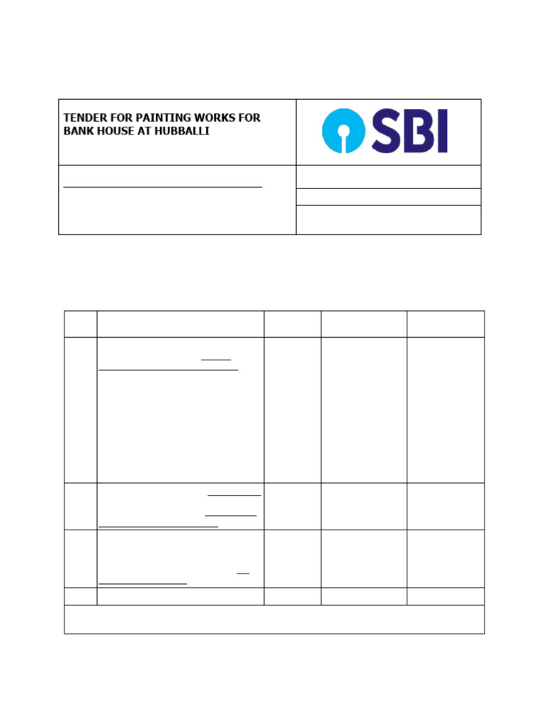 Tender Notice | PDF | Paint | Banks
