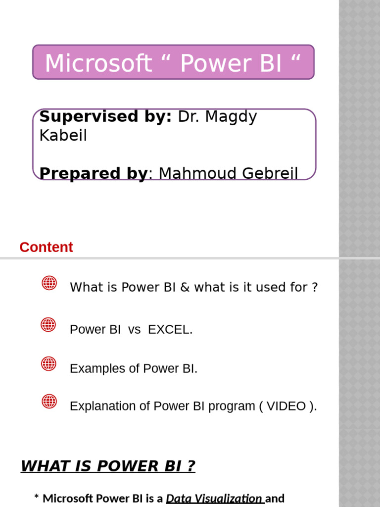 Power_BI_Presentation | PDF