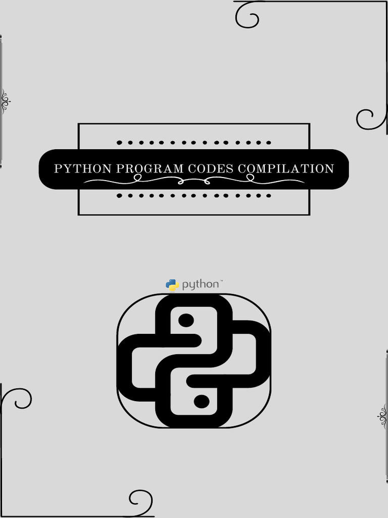 Python Program Codes Compilation | PDF