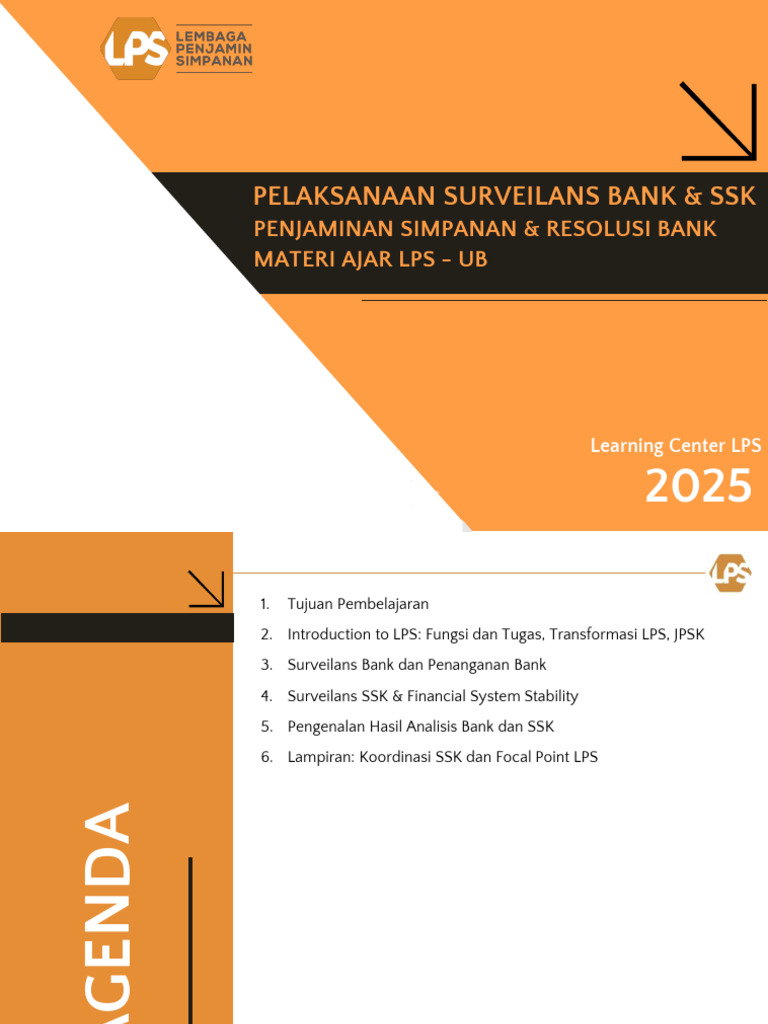 Irs - Materi Ajar LPS - Fungsi Surveilans SSK Dan Bank | PDF