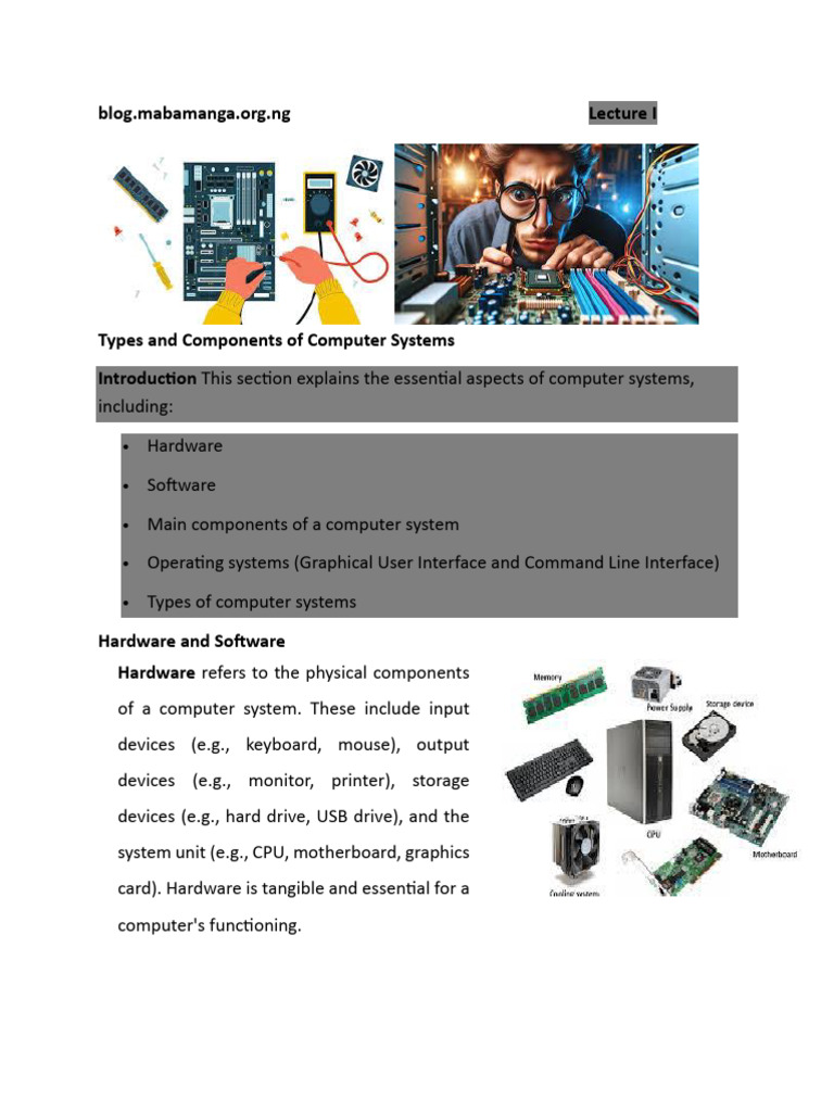 Computer-Hardware-Troubleshooting-and-Maintenance (2) | PDF | Operating System | Computer Hardware
