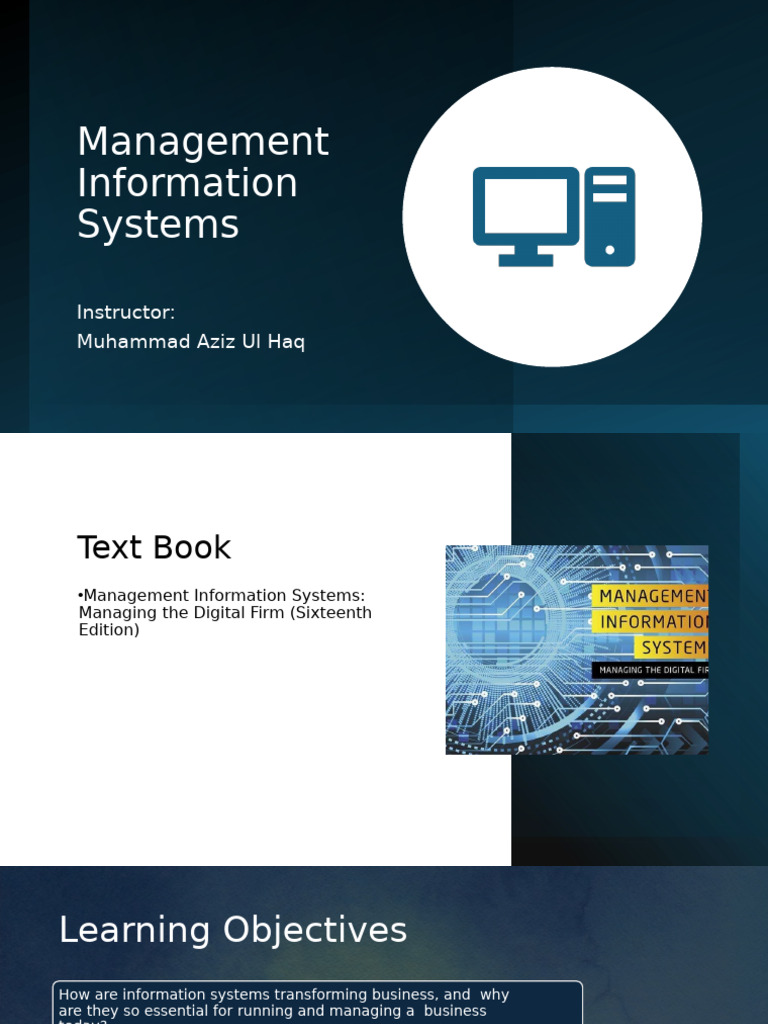 Management Information Systems Chapter 1 Pdf System Information System