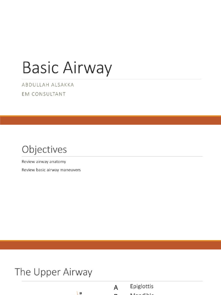 Basic Airway 2 | PDF