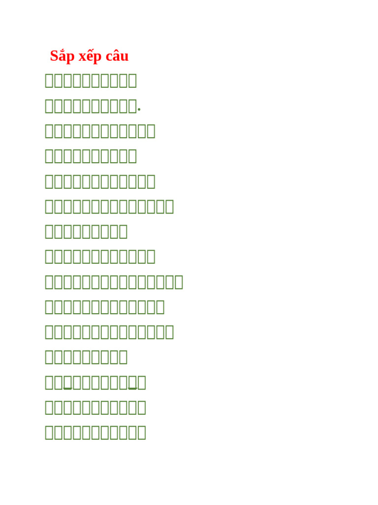 sắp xếp câu | PDF