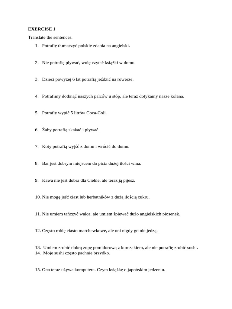 DIRECT ENGLISH B1 EXERCISES UNIT 20 | PDF