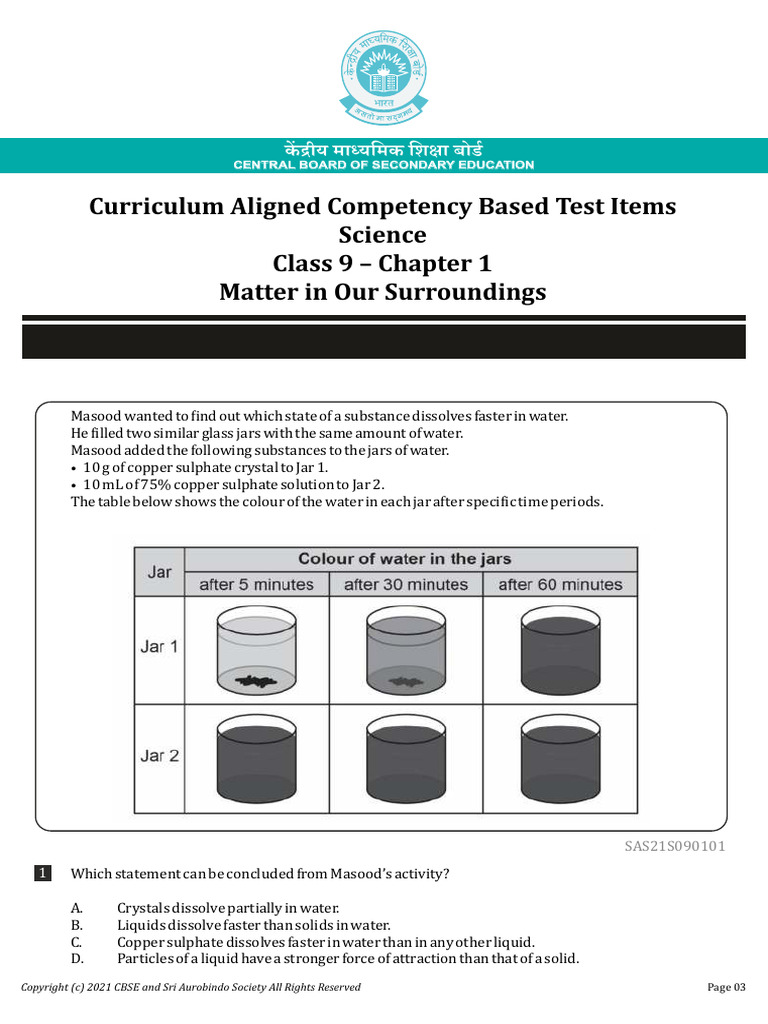 CBQ-CHEMISTRY | PDF | Atoms | Ion