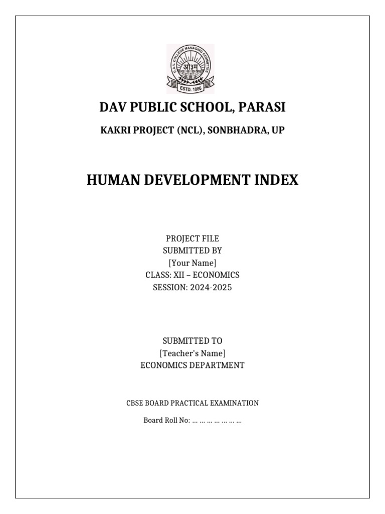 Human Development Index Project | PDF