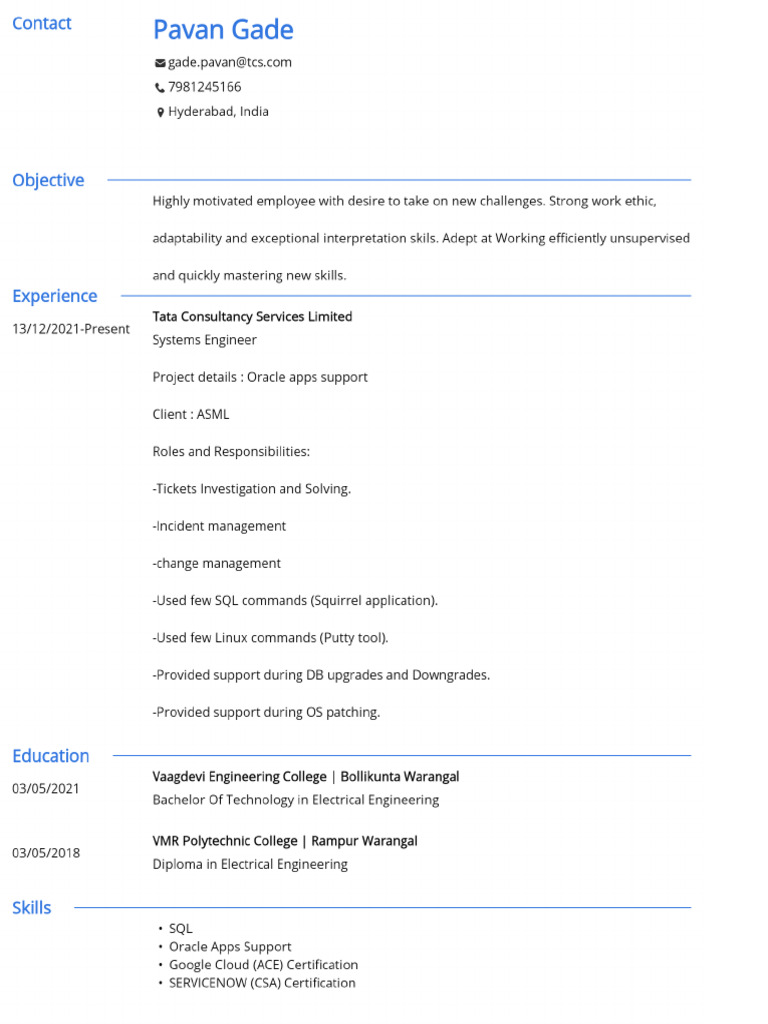 Pavan Resume -3 | PDF