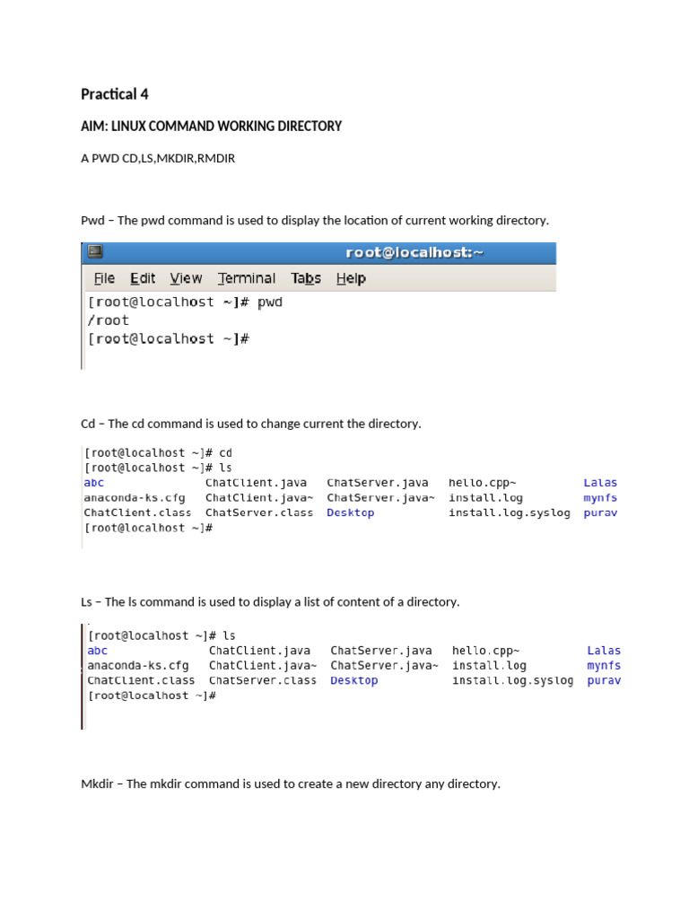 Linuc Practical 4 | PDF