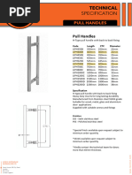 ASSA ABLOY Pull Handle Specifications | PDF | Screw | Civil Engineering
