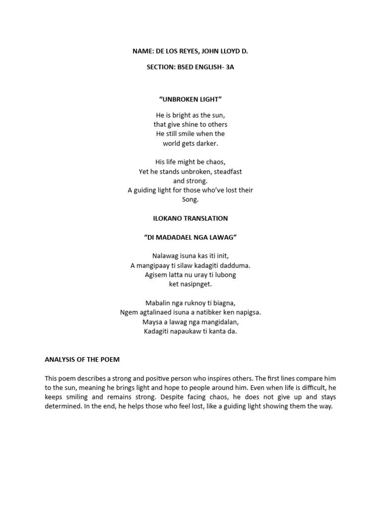 Poem | PDF