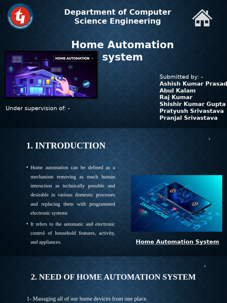 Smart Home Automation System Overview | PDF | Automation | Internet Of ...