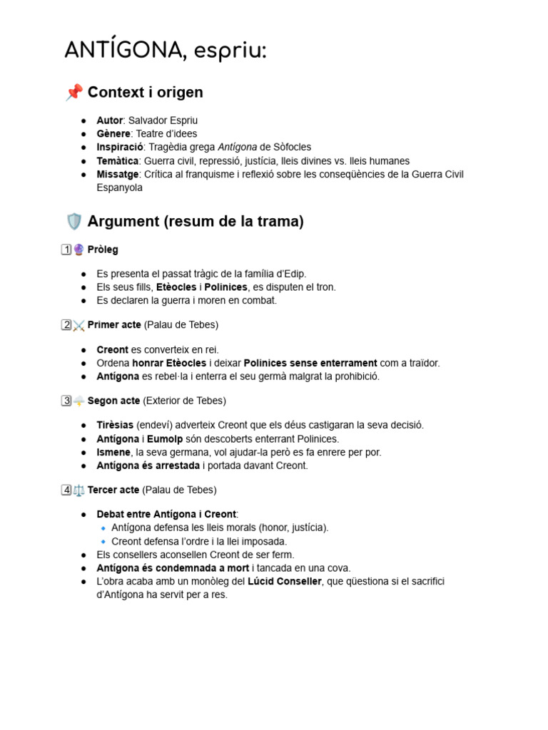 Antígona Espriu | PDF