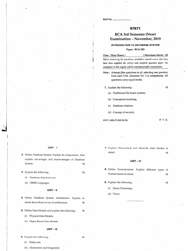 Pyq Nov2019 DBMS | PDF