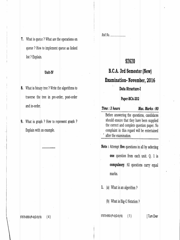 PYQ NOV2016 DS | PDF