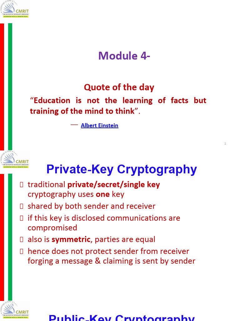 module 4 | PDF | Public Key Cryptography | Key (Cryptography)