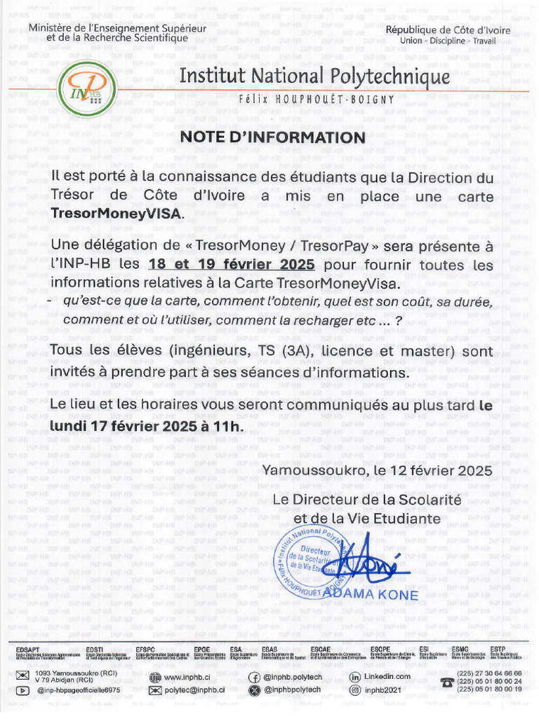 Note D'information Carte Tresormoneyvisa | PDF