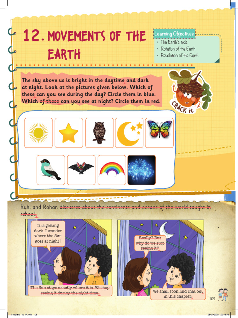 Earth's Movements: Rotation & Revolution | PDF | Rotation | Night