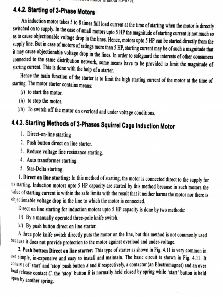 Starting and Speed Control | PDF | Electric Motor | Electricity
