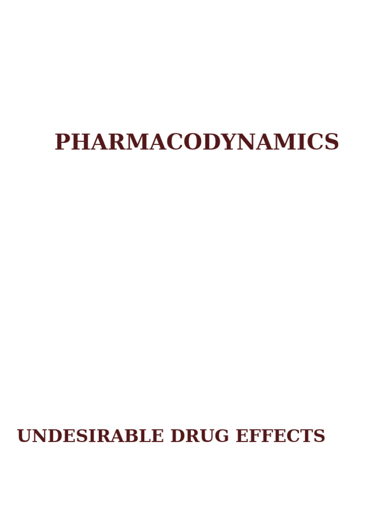 Understanding Undesirable Drug Effects | PDF | Substance Dependence ...