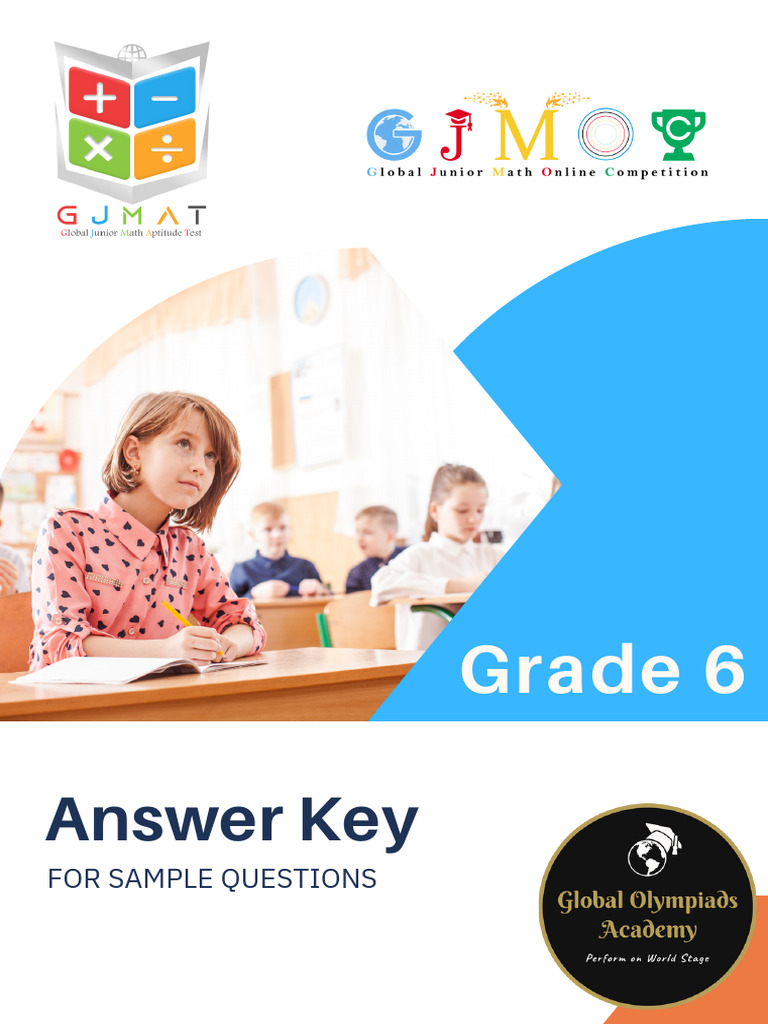 Grade 6 Sample Questions Answer Key | PDF