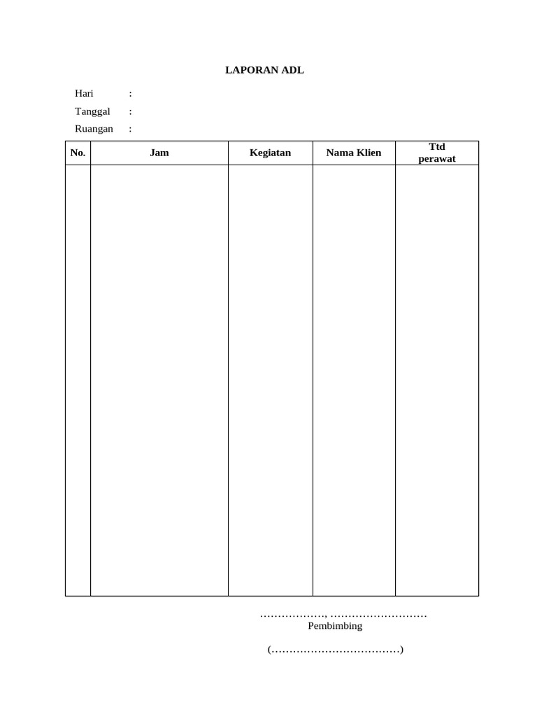 Laporan Adl | PDF