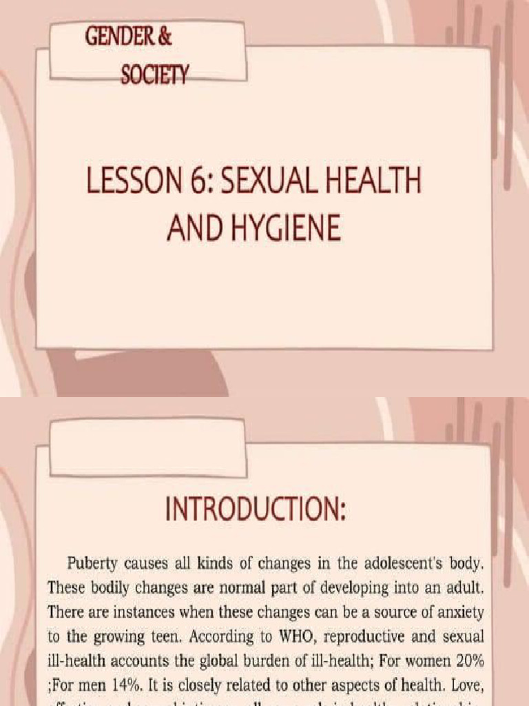 Sexual Health and Hygiene | PDF