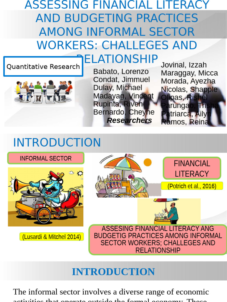 Financial Literacy in Informal Work | PDF