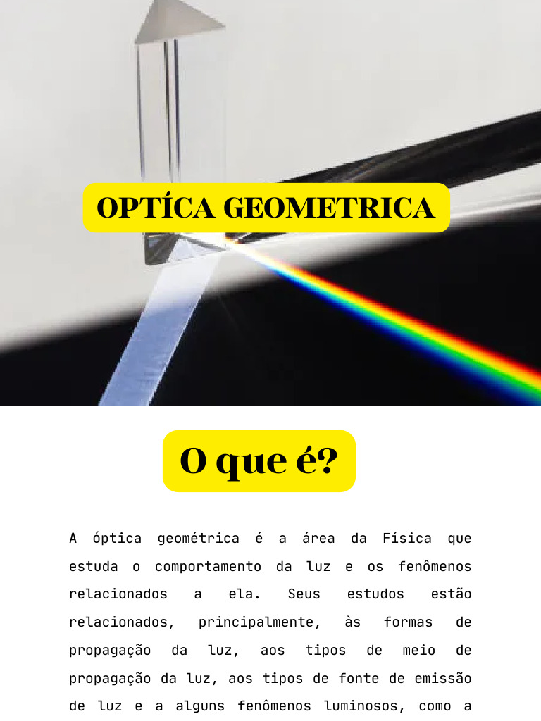 OPTÍCA GEOMETRICA | PDF