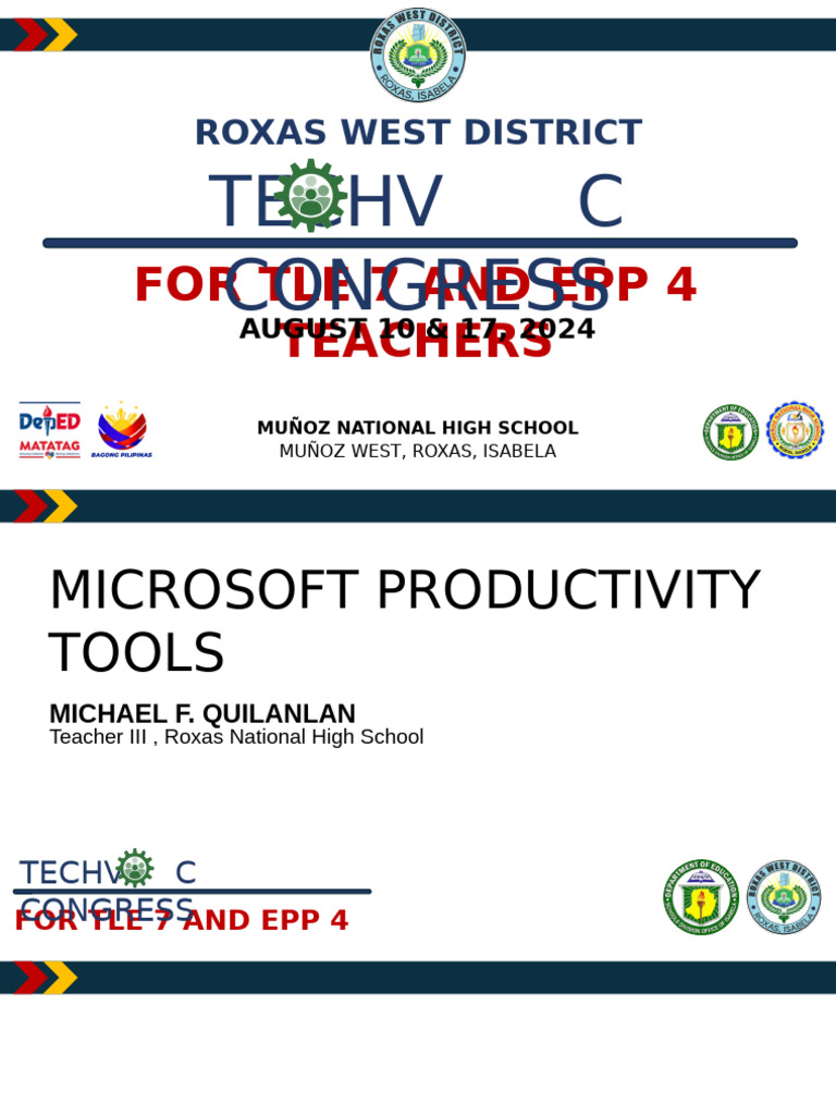 Microsoft Productivity Tools for Teachers | PDF | Microsoft Power Point ...
