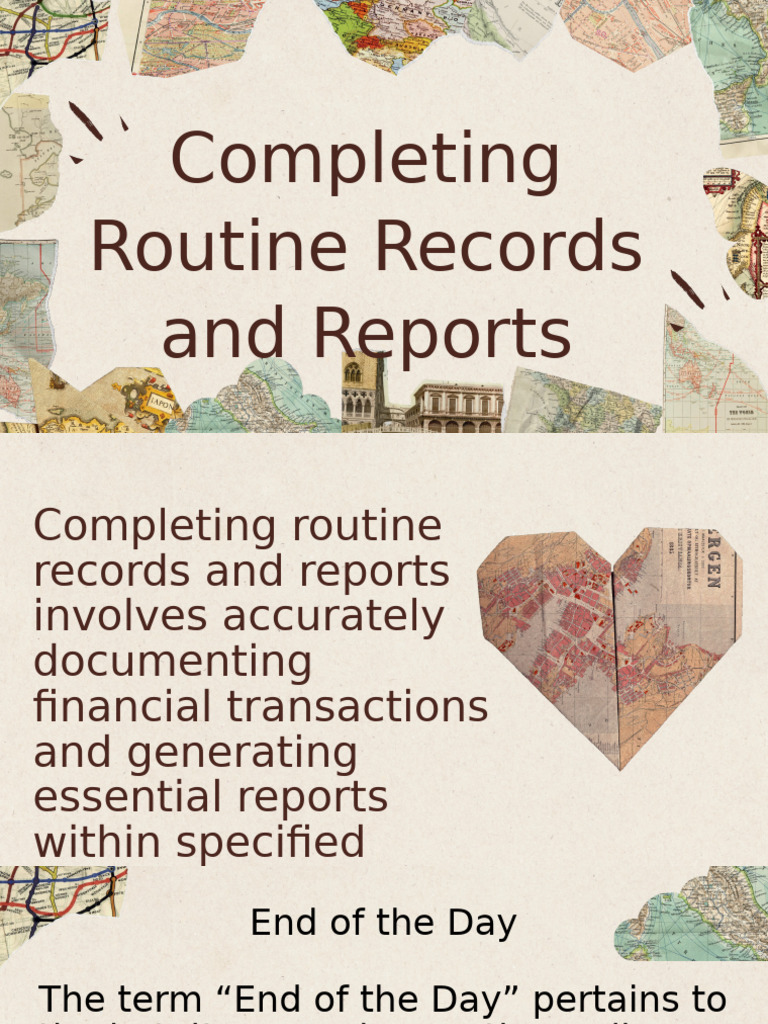 Completing Routine Records and Reports | PDF | Point Of Sale | Audit