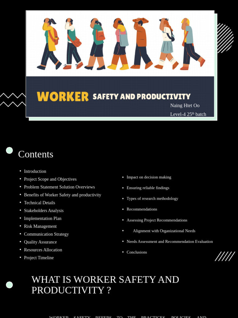 Enhancing Worker Safety & Productivity | PDF | Occupational Safety And ...
