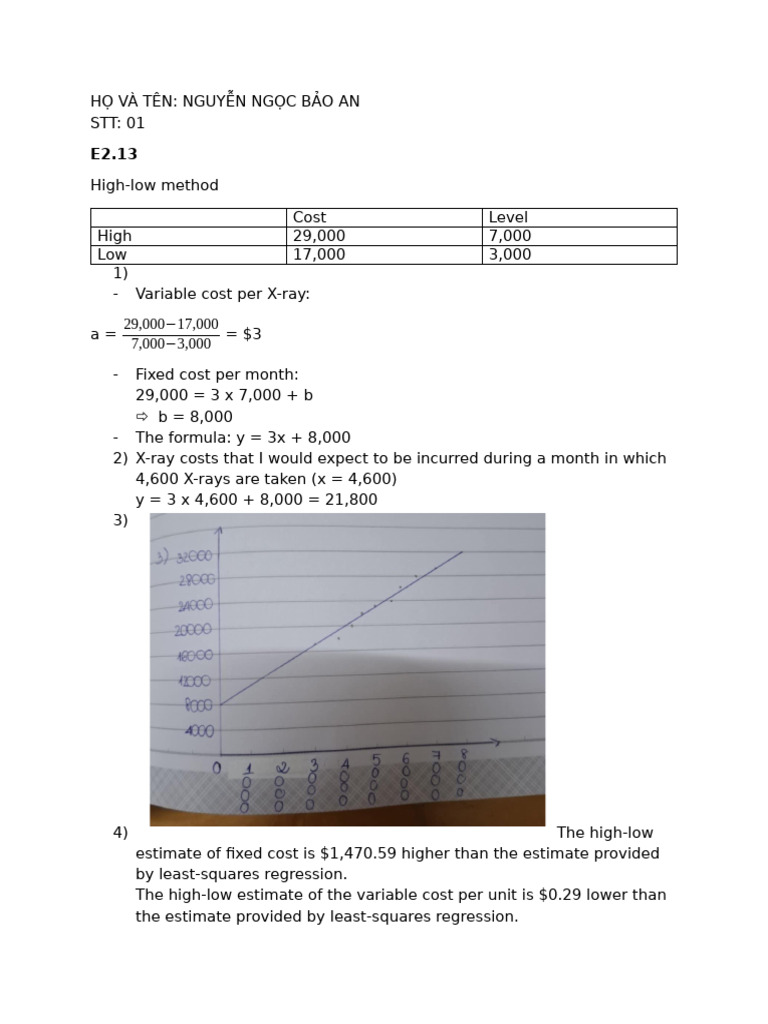 Homework - Chapter 2 Part 1 | PDF | Least Squares | Linear Regression