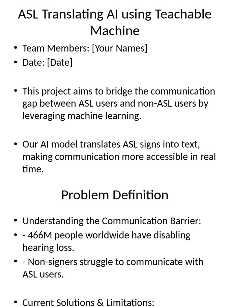 ASL-to-Text Translation AI Project | PDF | Artificial Intelligence ...