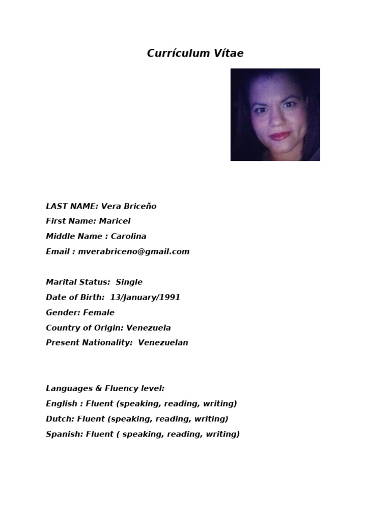 CV Maricel Vera | PDF